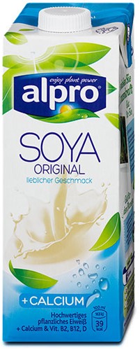Alpro soja drink original+calcium 8 x 1 l H2O | De totaalleverancier voor al uw drinks & foods