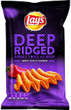 Lay's chips deep ridged sweet chilli doos 9 x 147 gr H2O | De ...